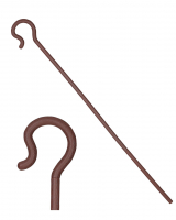 Brauner Hirtenstab 4-tlg - 148 cm | Kostümzubehör | Horror-Shop.com