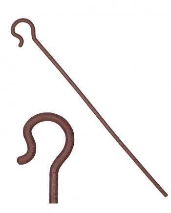 Brown Shepherd's Staff 4 Pcs - 148 Cm | costume accessories | horror ...