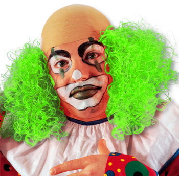 Clown Wig with Green Hair Clown Wigs Bald Wigs | horror-shop.com