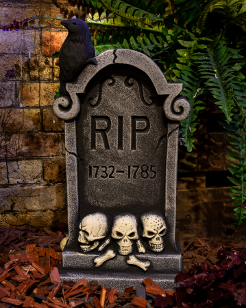 Halloween Tombstones as a scary decoration for the Halloween party ...