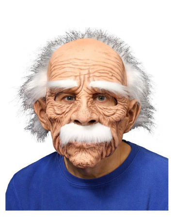 Opa Halbmaske mit Bart | Karnevalsmaske | Horror-Shop.com