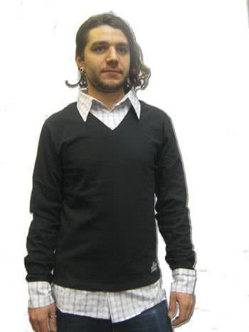 Tramp Top Black and White Polo Gr M Gothic punk and goth outfits ...