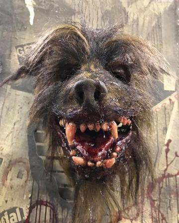Blutige Nightslasher Werwolf Maske für Film & Theater | Horror-Shop.com