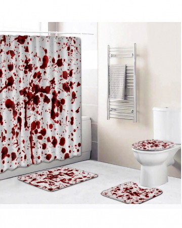 Bloody Bathroom Set 4 Pieces buy for 🎃! | Horror-Shop.com