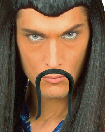 Chinese Mustache Self-adhesive Black for Halloween | Horror-Shop.com