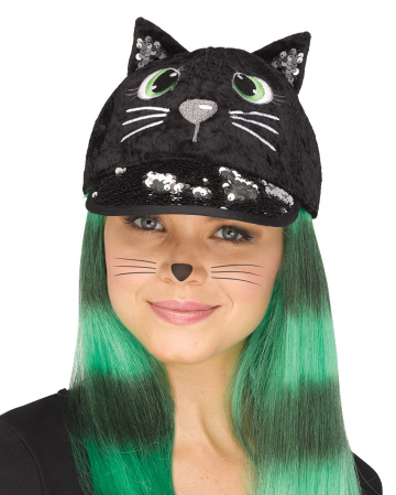 Fancy Black Cat Cap ★ | Horror-Shop.com