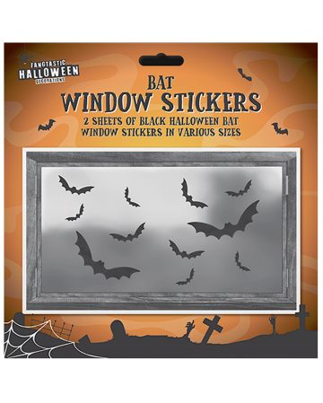 Bat Window Stickers as Halloween decoration | Horror-Shop.com
