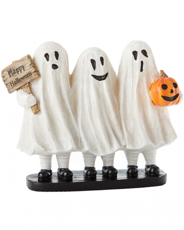Geister Trio Happy Halloween 20x16 cm aus Kunststein | Horror-Shop.com