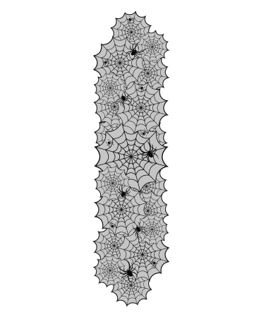 Gothic Cobweb Lace Table Runner 45x183cm Buy ★ | Horror-Shop.com