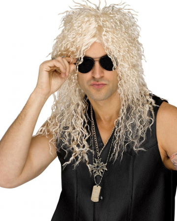Headbanger Wig Blonde | Mosher Look | Heavy Metal Wig | Horror-Shop.com