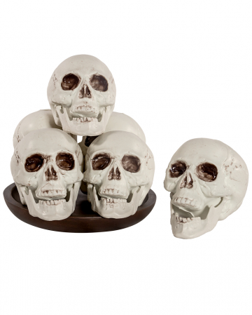 Plastic Skull 6 Pieces as decoration | Horror-Shop.com