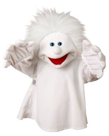 Ghost Hand Puppet 45cm as a ventriloquist dummy | Horror-Shop.com