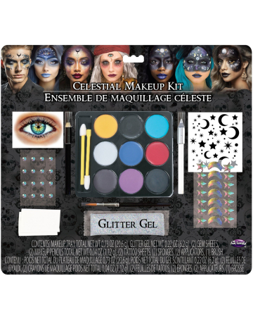 Mystic Magic Make-Up Set 13 Pieces for Halloween | Horror-Shop.com