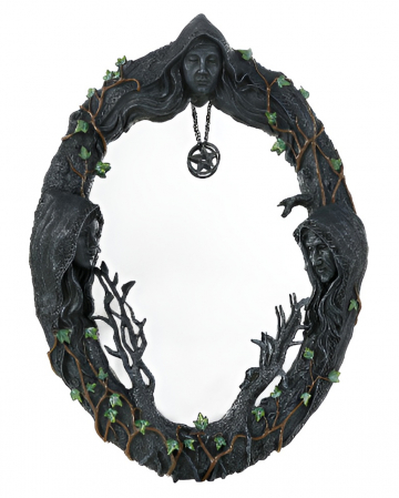 Mystic Trinity Wall Mirror 44cm | Wicca Mirror | Horror-Shop.com