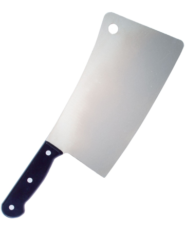 Realistic Butcher's Cleaver 38cm as a Halloween toy weapon | Horror ...