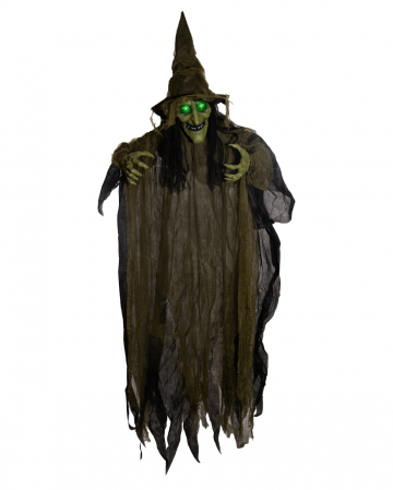 Creepy Moor Witch With Light & Sound 170cm for Halloween | Horror-Shop.com