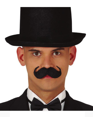 Black Twirly Beard As A Moustache Costume accessories | Horror-Shop.com