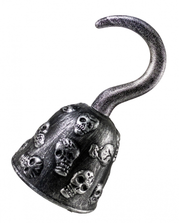 Silver Pirate Hand With Skull Decoration ★ | Horror-Shop.com