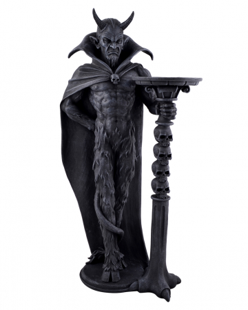 Devil Butler With Skull Column As Side Table ★ | Horror-Shop.com