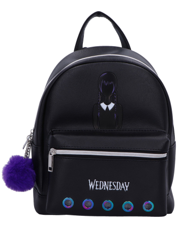 Wednesday Backpack 28cm as a fan article | Horror-Shop.com