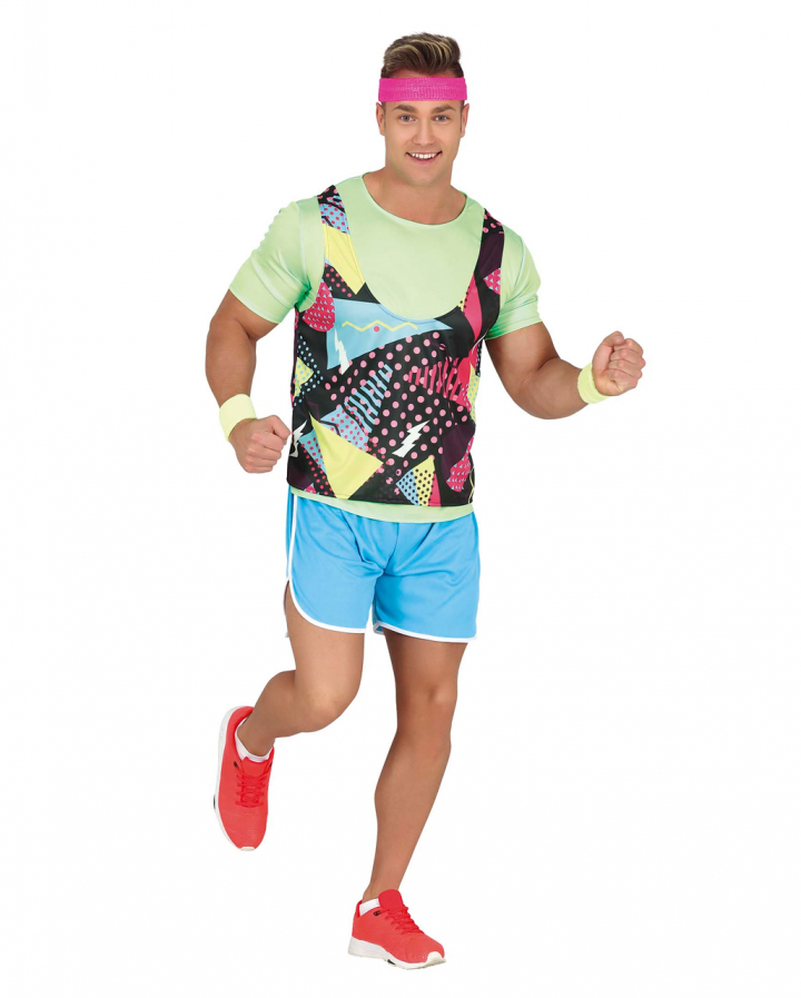 80s Aerobics Men Costume for 80s theme parties | Horror-Shop.com