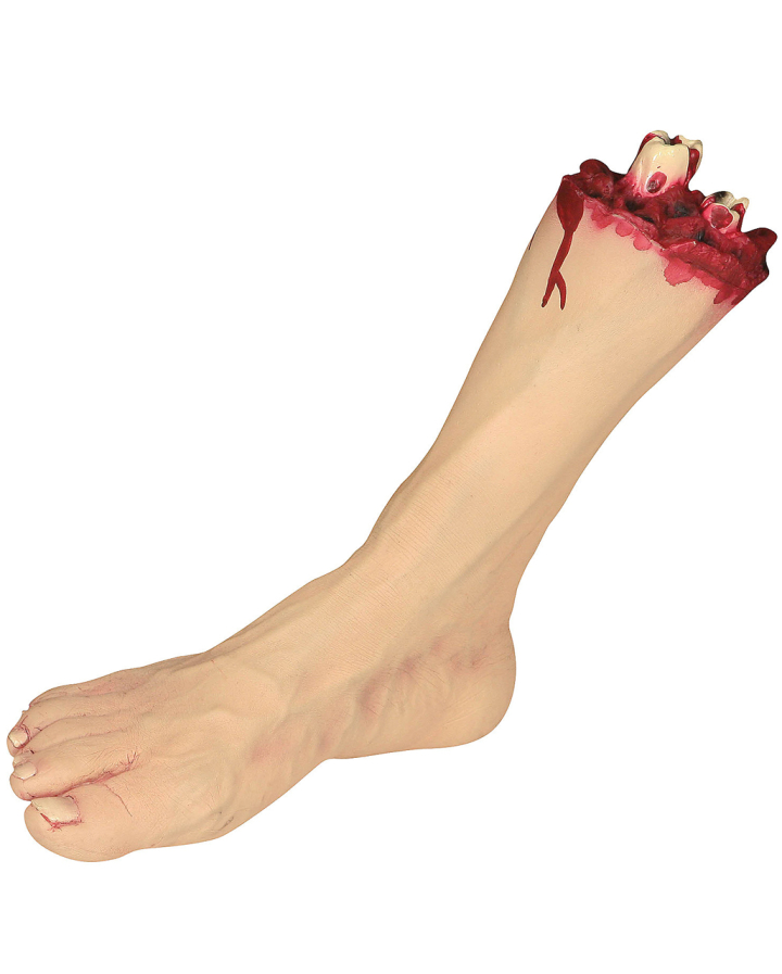 Chopped Off Bloody Vinyl Foot With Bone Stump ᐅ | Horror-Shop.com