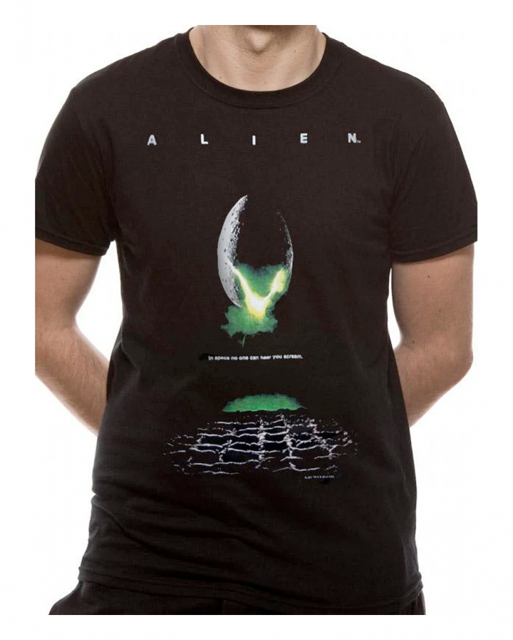 Alien Poster T-Shirt for science fiction fans | Horror-Shop.com