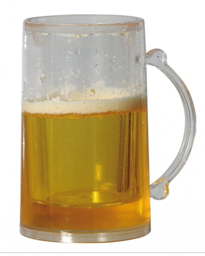 Bierkrug mit Bier als Requisite 15cm | JETZT kaufen! | Horror-Shop.com