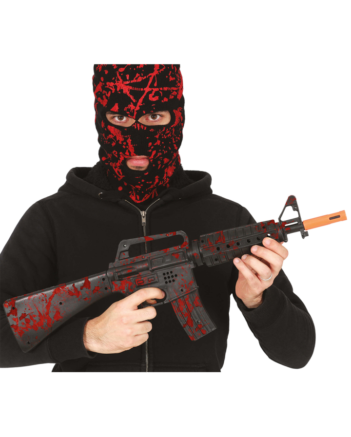 Bloody Machine Gun Toy Gun 59cm | Costume accessories | Horror-Shop.com