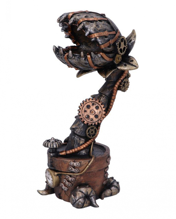 Cogwork Carnivore Steampunk Plant Figure 24cm as decoration | Horror ...