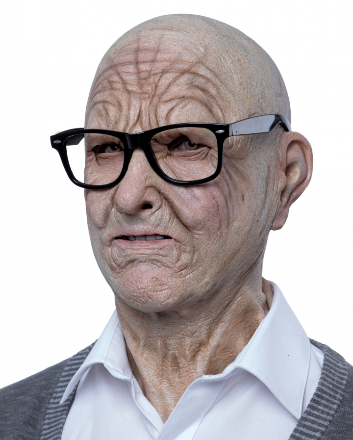 Creepy Old Man Hyper Deluxe Maske für Halloween | Horror-Shop.com
