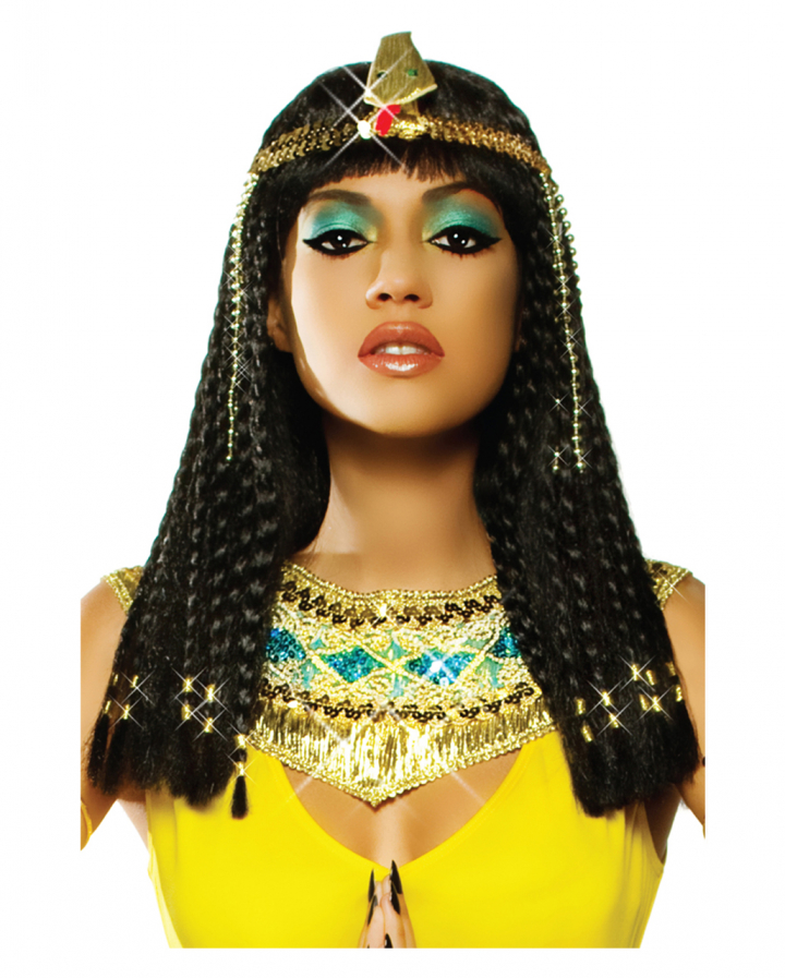 Deluxe Cleopatra Plait Wig | Egyptian wig | Horror-Shop.com