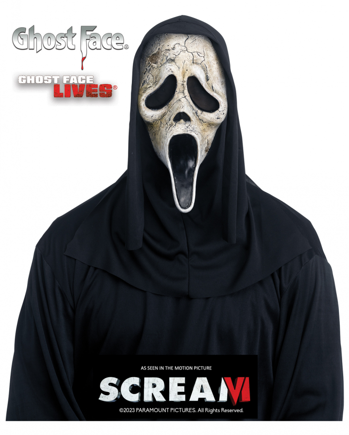Ghost Face Scream VI Aged Mask as costume accessories | Horror-Shop.com