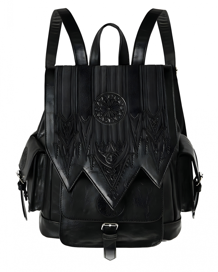 Gothic Backpack "Cathedral Rosette " Gothic fashion! | Horror-Shop.com