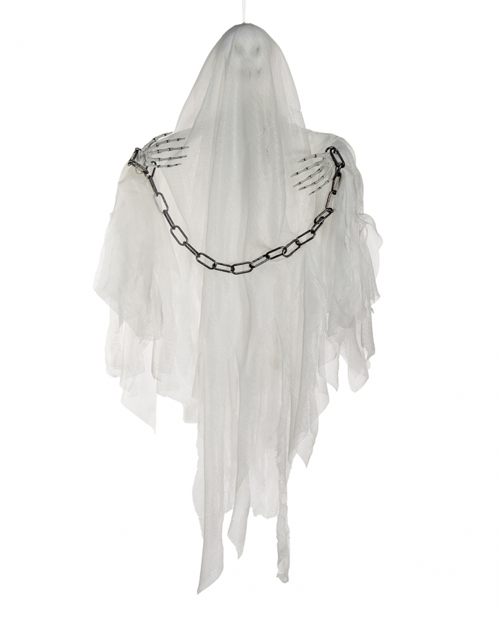 Chained Castle Ghost With Movement, Light & Sound 85cm ★ | Horror-Shop.com