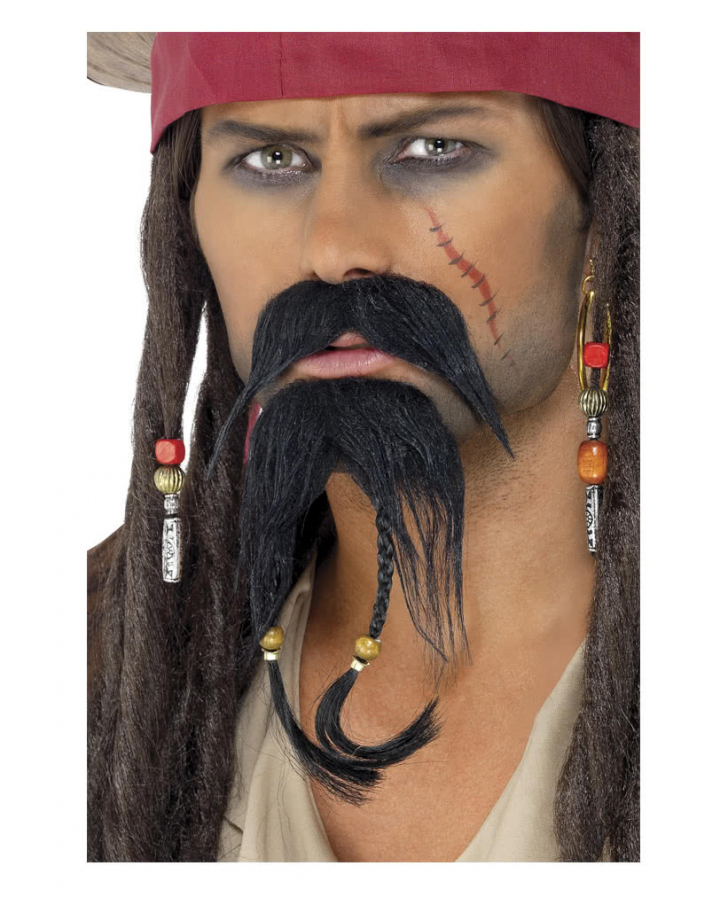 Caribbean Pirate Beard Set | Classic pirates beard for pirates | Horror ...