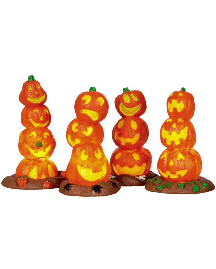 Lemax Spooky Town - Light Up Pumpkin Stack | 4 Figuren | Horror-Shop.com