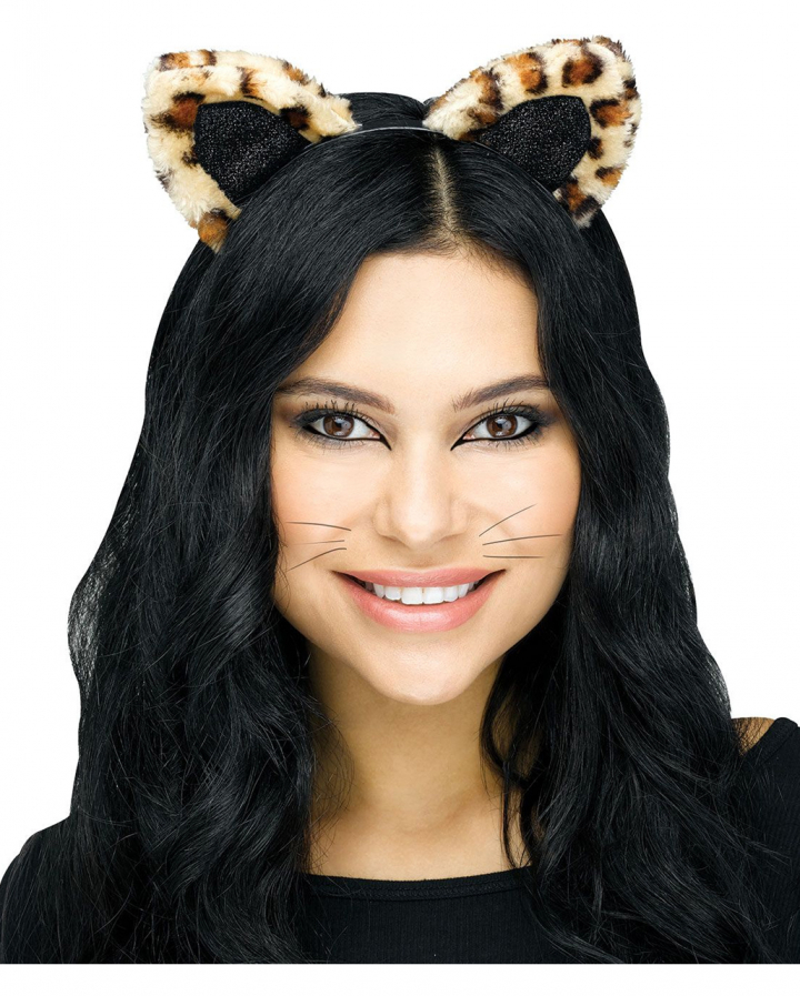 Leopard Ears Headband as costume accessories | Horror-Shop.com