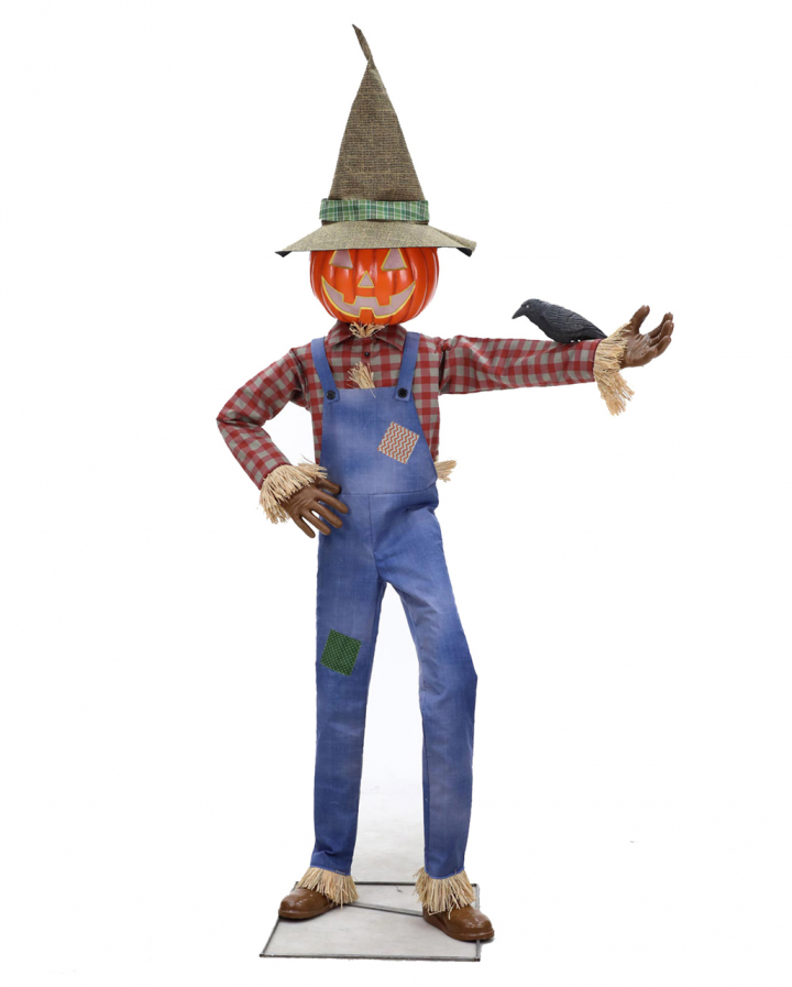 Funny Scarecrow Halloween Animatronic 180cm | Horror-Shop.com