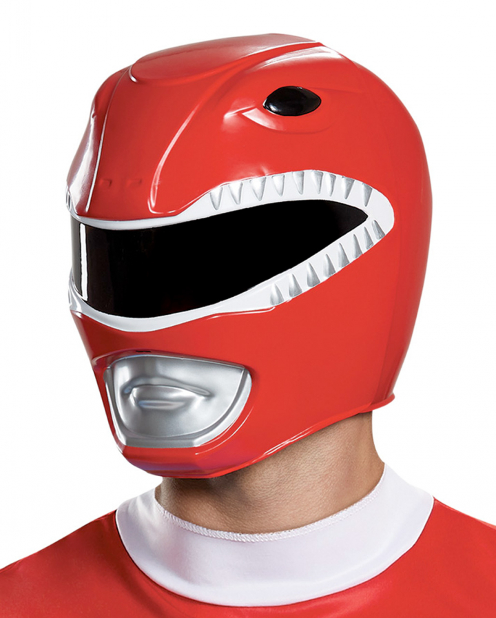 Roter Power Ranger Helm für Halloween | Horror-Shop.com