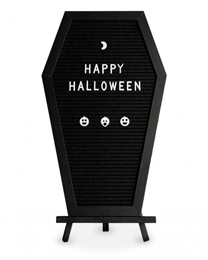 Coffin Letter Board as Gothic & Halloween decoration | Horror-Shop.com