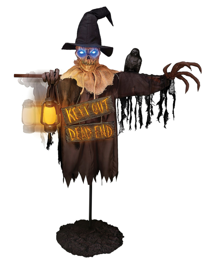 Scarecrow With Signpost Halloween Animatronic 198cm 🎃 | Horror-Shop.com