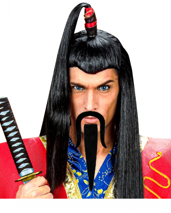 Dschinghis Khan Bart schwarz Kostümzubehör | Horror-Shop.com