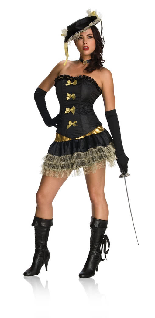 Sexy Musketeer Costume for carnival & fancy dress | Horror-Shop.com