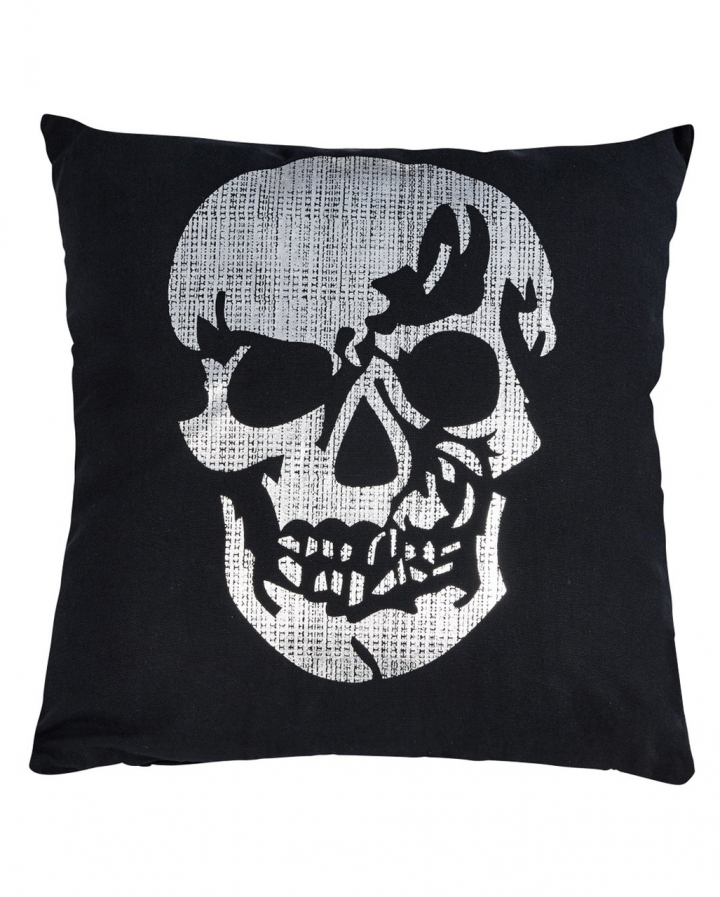 Skull Cushion Black as a present | Horror-Shop.com