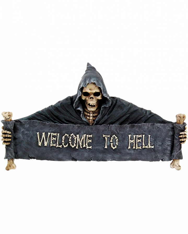 Large Door Sign Welcome To Hell order | Horror-Shop.com
