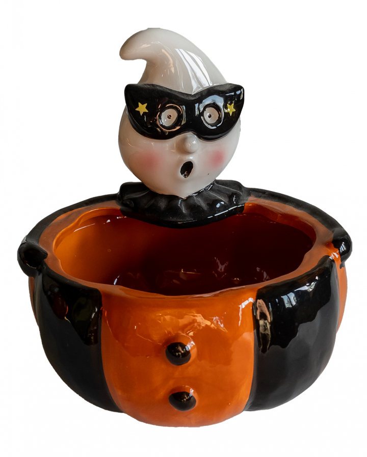 Vintage Halloween Ghost Candy Bowl | Horror-Shop.com