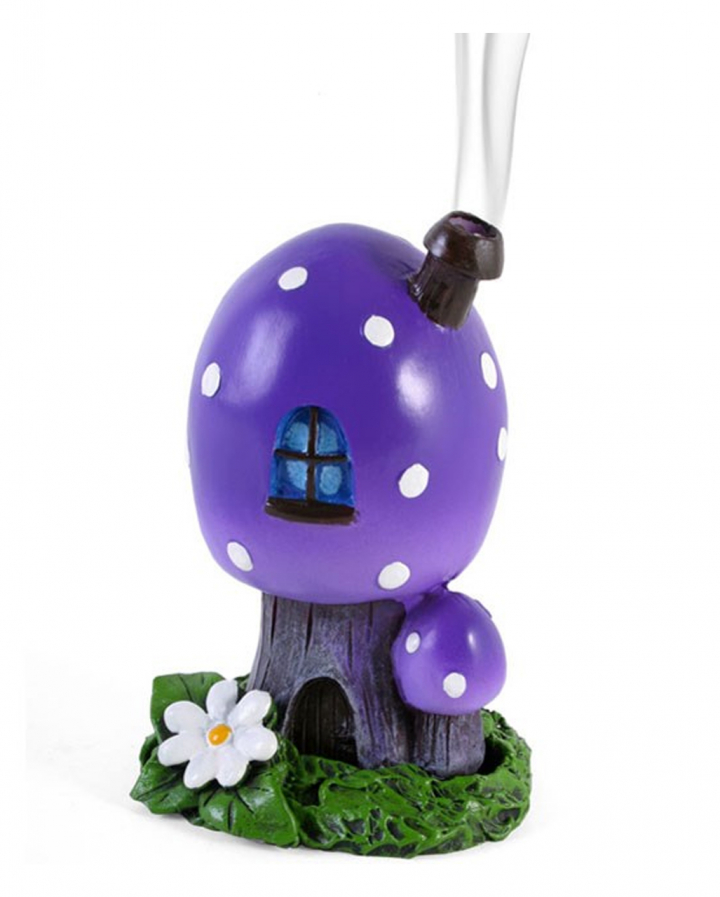 Purple Toadstool Incense Cone Burner 12.5cm | Horror-Shop.com