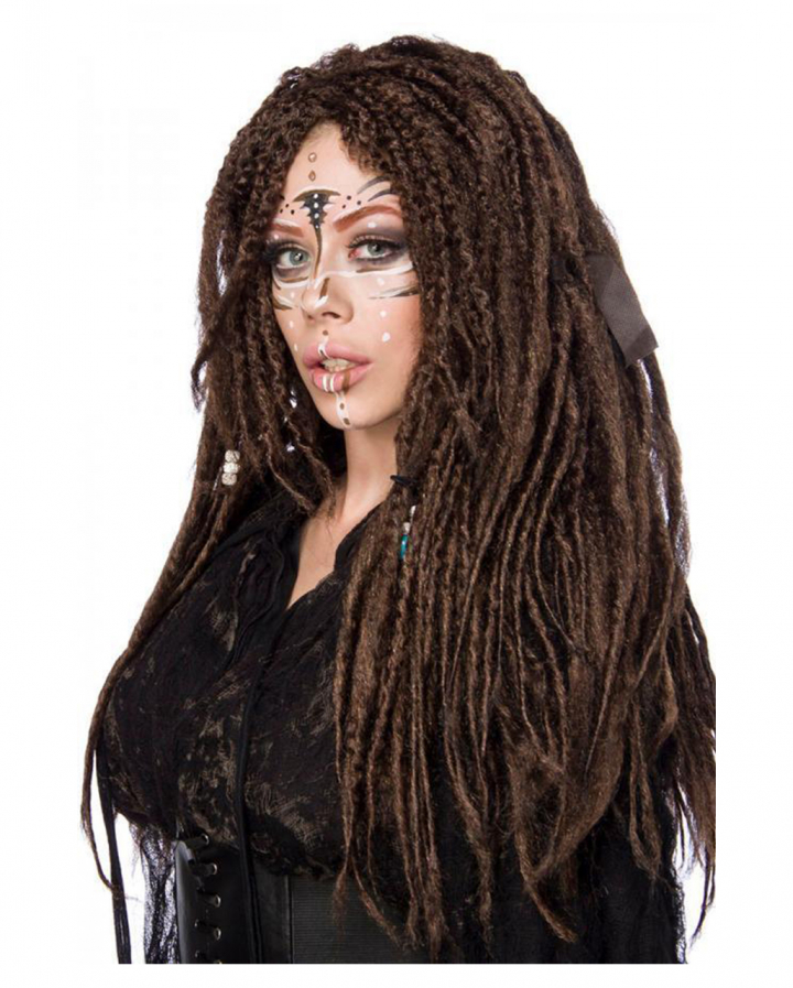 Voodoo Witch Wig With Dreadlocks | Buy NOW! | Horror-Shop.com