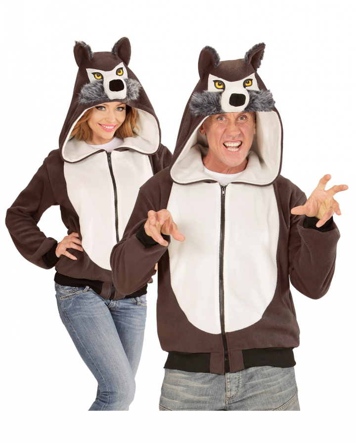 Wolf Costume Jacket With hood | Horror-Shop.com